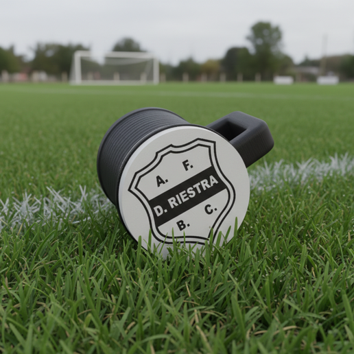 ⚽ CHOP TEXTURA DEPORTIVO RIESTRA WITH LOGO ON BASE・ STL File for 3D ...