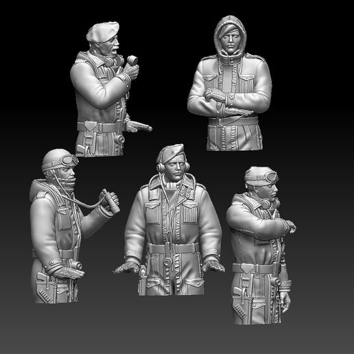 🪖 British tank crew ww2・ STL File for 3D printing・Cults
