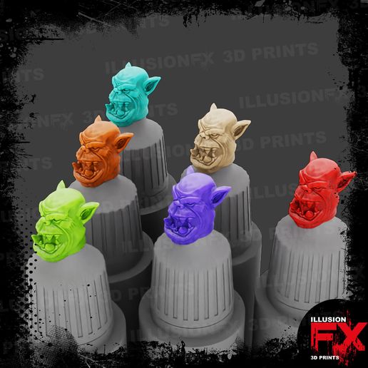 🎨 ORK HEAD - ARMY PAINTER 1.0 & 2.0 SPEED PAINT SPEEDPAINT WARPAINTS ...