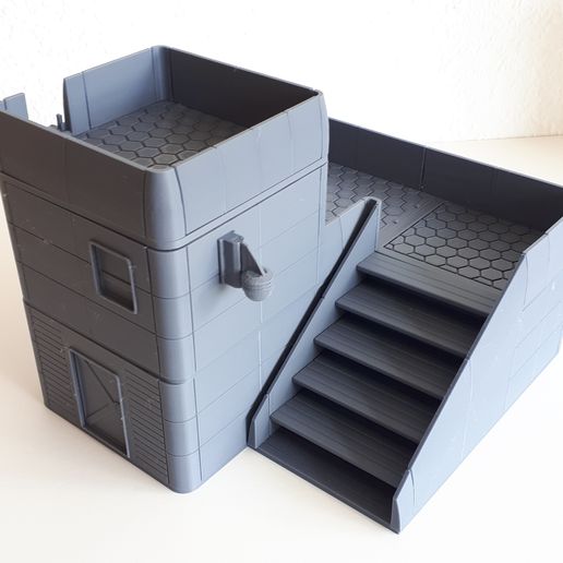 🎲 Modular tabletop buildings for skirmish games - Stairs・Free 3D File ...