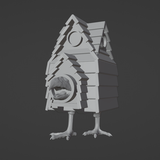 🛖 Baba Yaga's Hut Toy Figure・ STL File for 3D printing・Cults