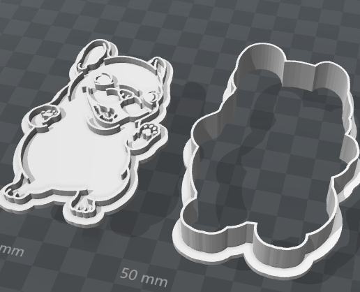 🍪 Cortador de galletas - perrito pibble・Archivo STL para Impresión 3D・Cults