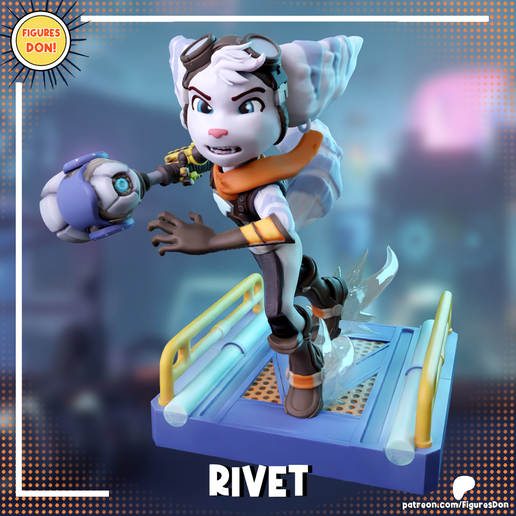 3D file Rivet - Ratchet and Clank 👾 ・Template to download and 3D print ...
