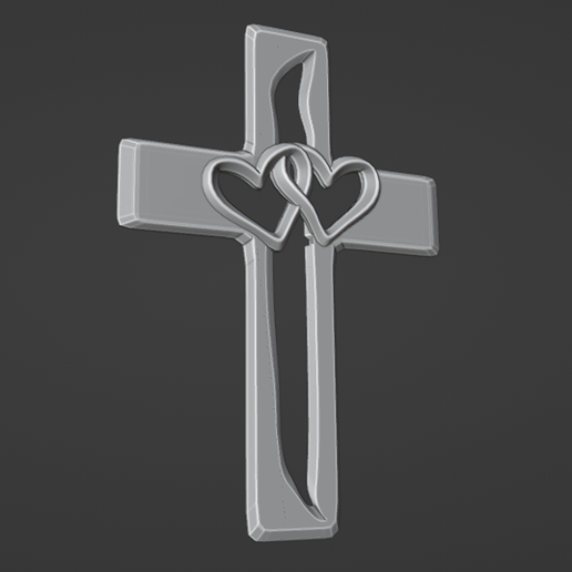 CROSS HEART・ STL File for 3D printing・Cults