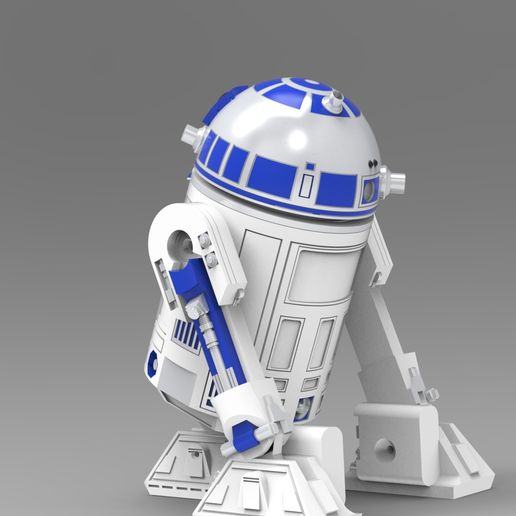 🤖 Articulated R2D2・ STL File for 3D printing・Cults