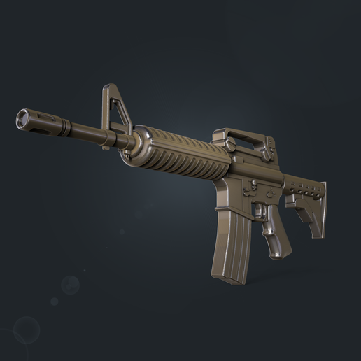 🔫 M4 for Printing・ STL File for 3D printing and CNC machining - Laser ...