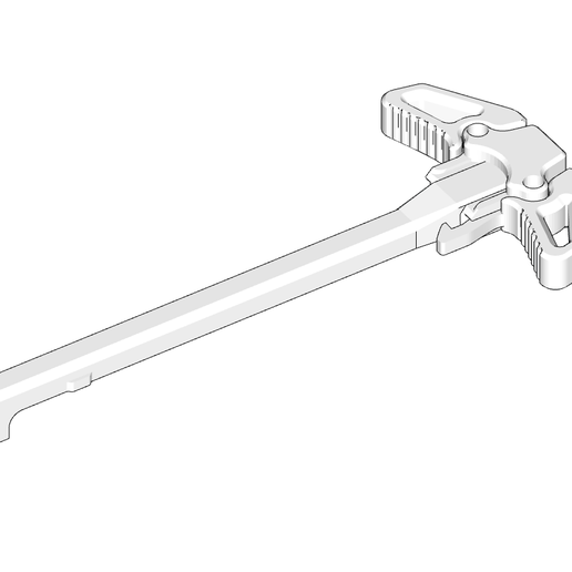 🔫 Full Charging Handle Body・ STL File for 3D printing・Cults