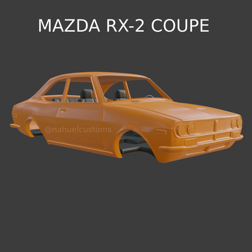 Télécharger le fichier STL Mazda RX-2 Coupé - RX2 - Carrosserie de voiture • Objet à imprimer en ...