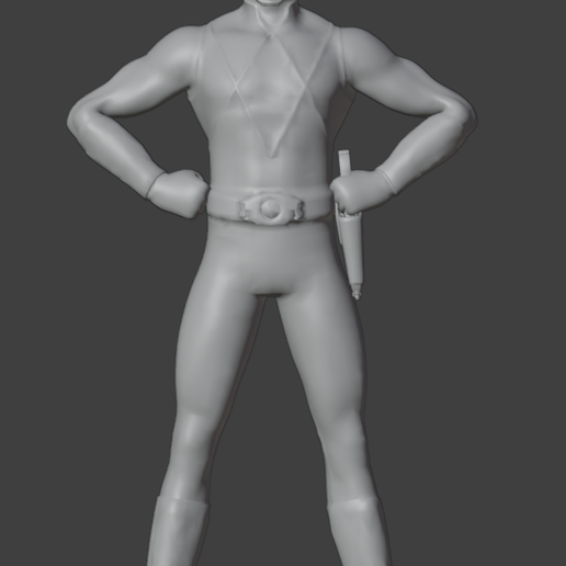 🦣 Black Ranger - Mastodon Power Dynamic Pose | 3D Printable STL | Power ...