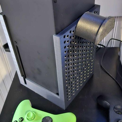 🎮 XBOX SERIES X STAND WITH CONTROLLER AND HEADPHONE MOUNTS・ STL File ...