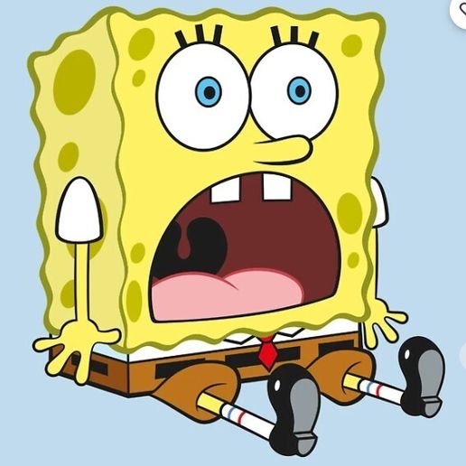 spongebob shocked deviantart