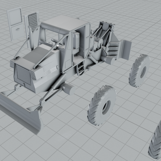 🚜 TAF 657 Tractor Articulat Forestier TAF 690 P・ STL File for 3D ...