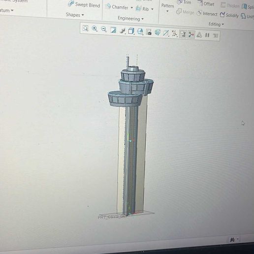 🌆 1/400 ATC tower・ STL File for 3D printing・Cults