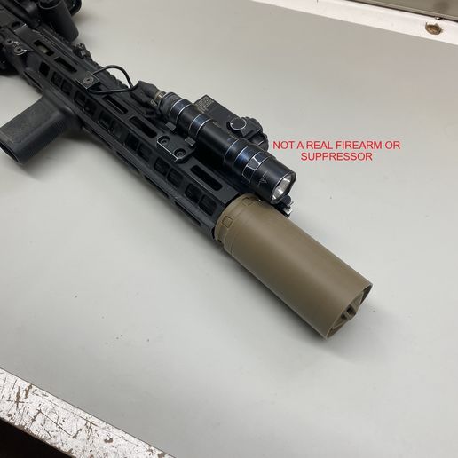 🔫 KAC QDC/MCQ Mock Suppressor Tracer Unit w Shroud. KS1/L403A1-AIW・ STL ...