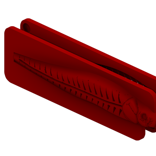 🎣 Lure Stencil - MB 110 (fishbone)・ STL File for 3D printing・Cults