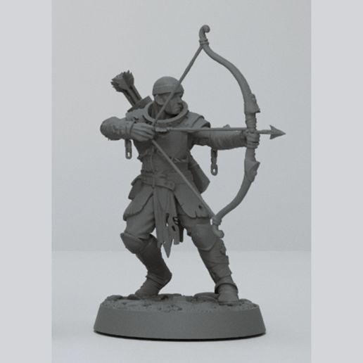 🎲 MIND FLAYER THEME – Thrall Archer (32mm) DnD + Resin Pre-Supported ...