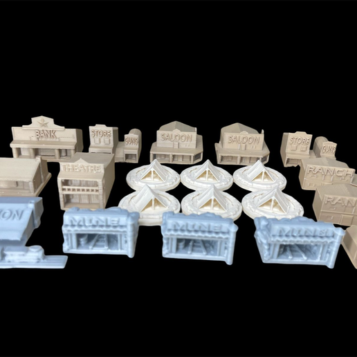 🤠 WESTERN LEGENDS BUILDINGS・Free 3MF File for 3D printing・Cults