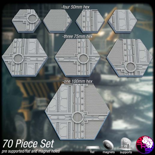 3D file Tech Bases (Expansion) 🛰 ・3D print design to download・Cults