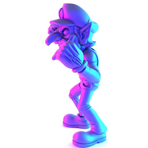 🧟 Zombie Waluigi Super Mario Parody toy・ STL File for 3D printing・Cults