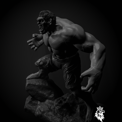 👤 Red Hulk BUST・Free STL File for 3D printing・Cults