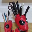 STL file Deadpool. Knife holder plus pen. 🔪 ・3D printable model to download・Cults