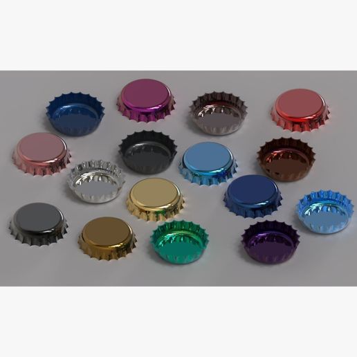 🍾 Bottle Cap・ STL File for 3D printing・Cults