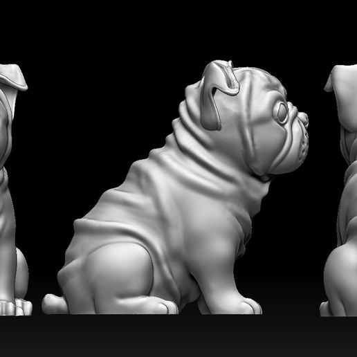 STL file Bully Dog 3D print model 3D print model 🐕 (OBJ)・3D print ...