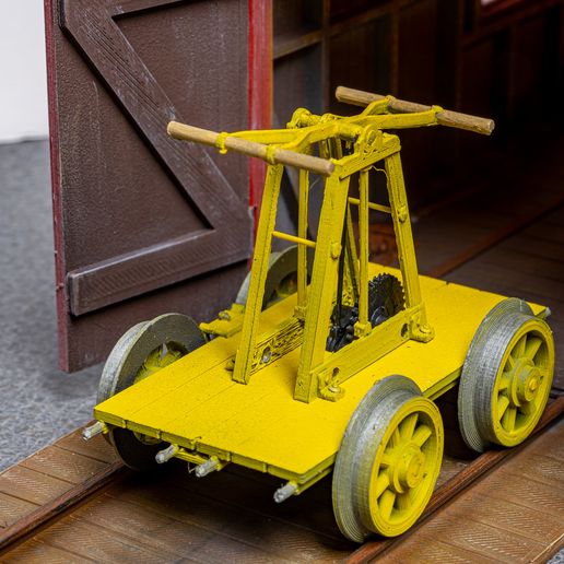G Scale Hand Car and Trailer 1:24・ STL File for 3D printing・Cults