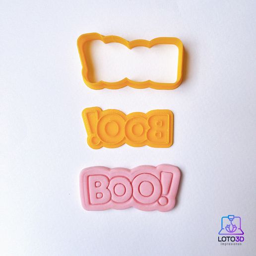 🎃 Boo halloween cookie cutter・ STL File for 3D printing・Cults