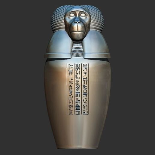 🇪🇬 Ancient Egyptian Canopic Jars 3D Printable model・ 3D File for ・Cults