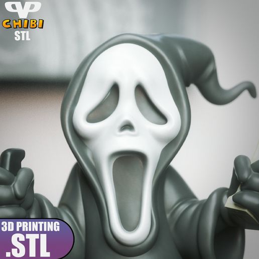 👾 Ghostface Chibi STL for 3D Printing ChibiSTL 3DXM・ 3D File for 3D ...