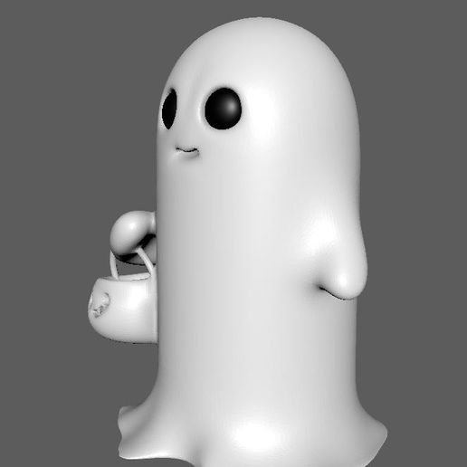 STL file Ghost Cute Halloween 👻 ・3D printing idea to download・Cults