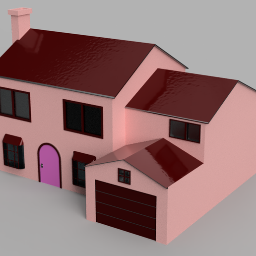 STL file casa de los simpson- the simpson house 🏠 ・3D printer model to ...