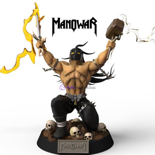 🆓 MANOWAR FANART CHARACTER・ STL File for 3D printing・Cults