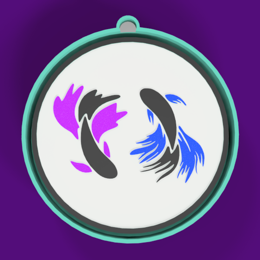 ☯️ Yin Yang Betta Fish – Round Versatile Mold for Silicone Casting・ STL ...