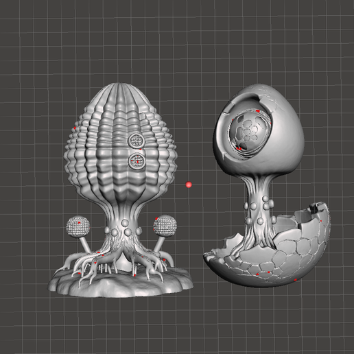 🎲 Bio-Mechanical Fungi STL・ 3D File for 3D printing・Cults