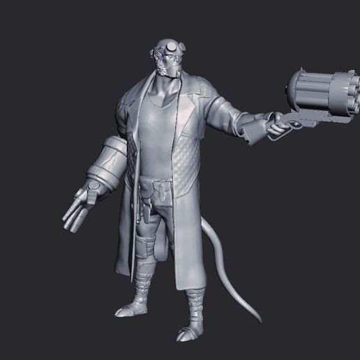 OBJ file HELLBOY GUN 🔫 ・3D printing model to download・Cults