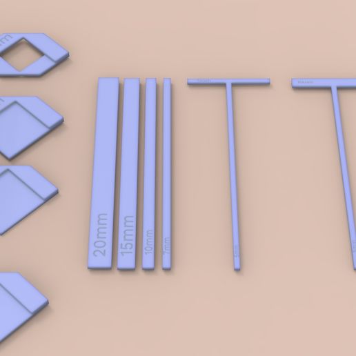 🔺 complete bookbinding tool kit・ STL File for ・Cults