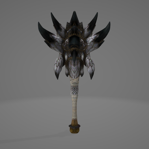 👹 MONSTER HUNTER WORLD SILVER RATHALOS HAMMER・ STL File for 3D printing ...
