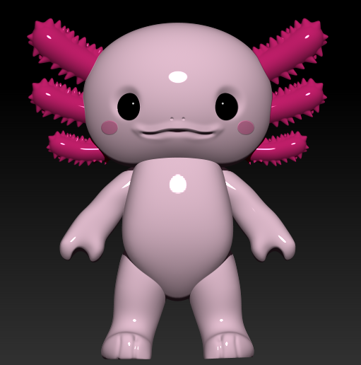 🦎 SALAMANDER TERNURIN AXOLOTL SYLVANIAN FAMILIES・Arquivo OBJ para ...
