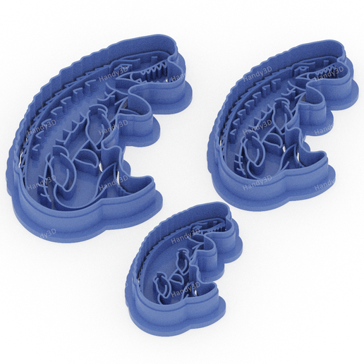 🍪 Mosasaurus Cookie Cutter & Stamp Set - Aquatic Dinosaur (3 Sizes ...