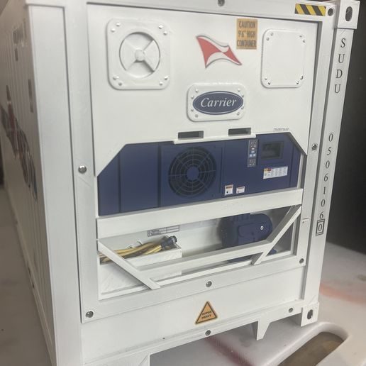 🚚 1/14 20ft Reefer shipping container・ STL File for 3D printing・Cults