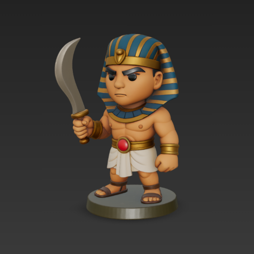 ♂️ Male Egyptian Warrior RPG・ STL File for 3D printing・Cults