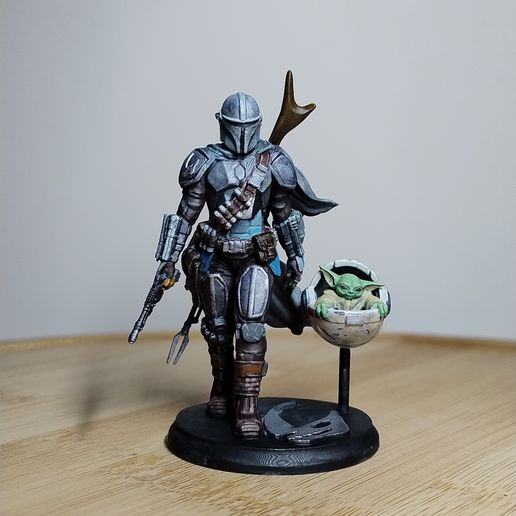 3D printer The Mandalorian - Star Wars Fanart - 30cm • made with Elegoo ...