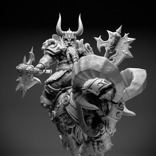 🗺️ Dwarf Warrior - World of Warcraft・ STL File for 3D printing・Cults