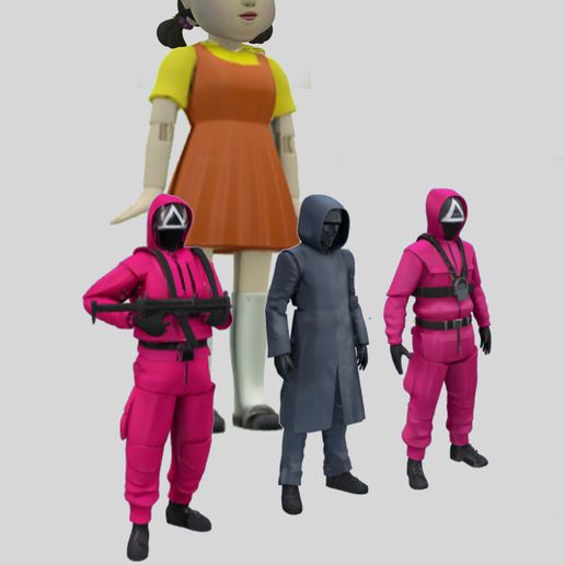 STL file SQUID GAME COLLECTION 🦑 ・3D printing template to download・Cults
