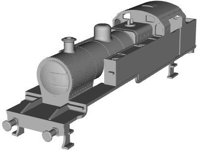 🚂 LMS Fowler 2-6-2T original version 1/87 scale・ 3D File for 3D ...