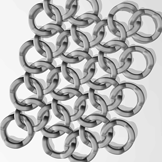 🎭 CHAINMAIL FABRIC 2・Free STL File for 3D printing・Cults