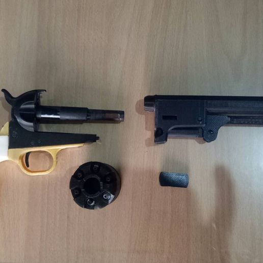 🧢 Colt Navy 1851 Revolver Cap Gun BB 6mm Fully Functional Scale 1:1 ...