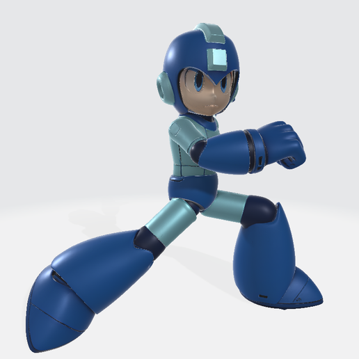 👨 Mega Man 11 Pose 4・Archivo STL para Impresión 3D・Cults